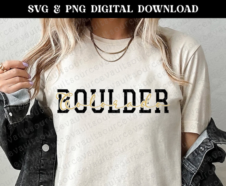Boulder Colorado SVG, PNG, & PDF Instant Digital Download Cricut ...