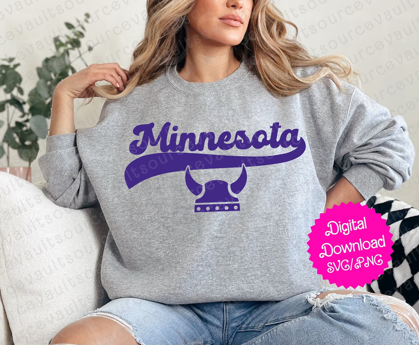 Minnesota Retro Text With Helmet SVG & PNG Instant Digital Download - Etsy