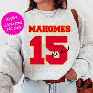 Mahomes Kansas City Football SVG PNG: Cricut Silhouette Cut File ...
