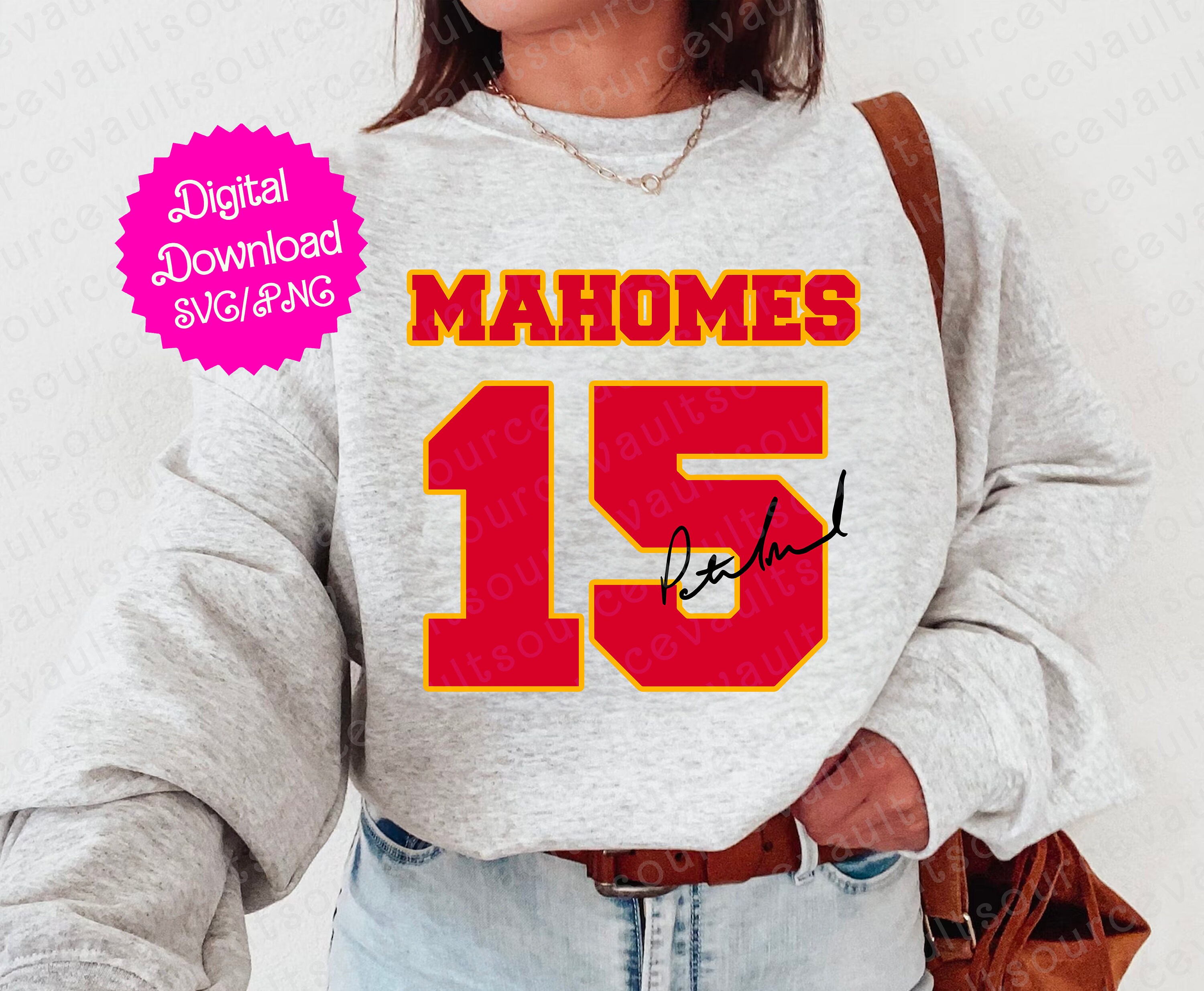 Mahomes Kansas City Football SVG PNG: Cricut Silhouette Cut File ...