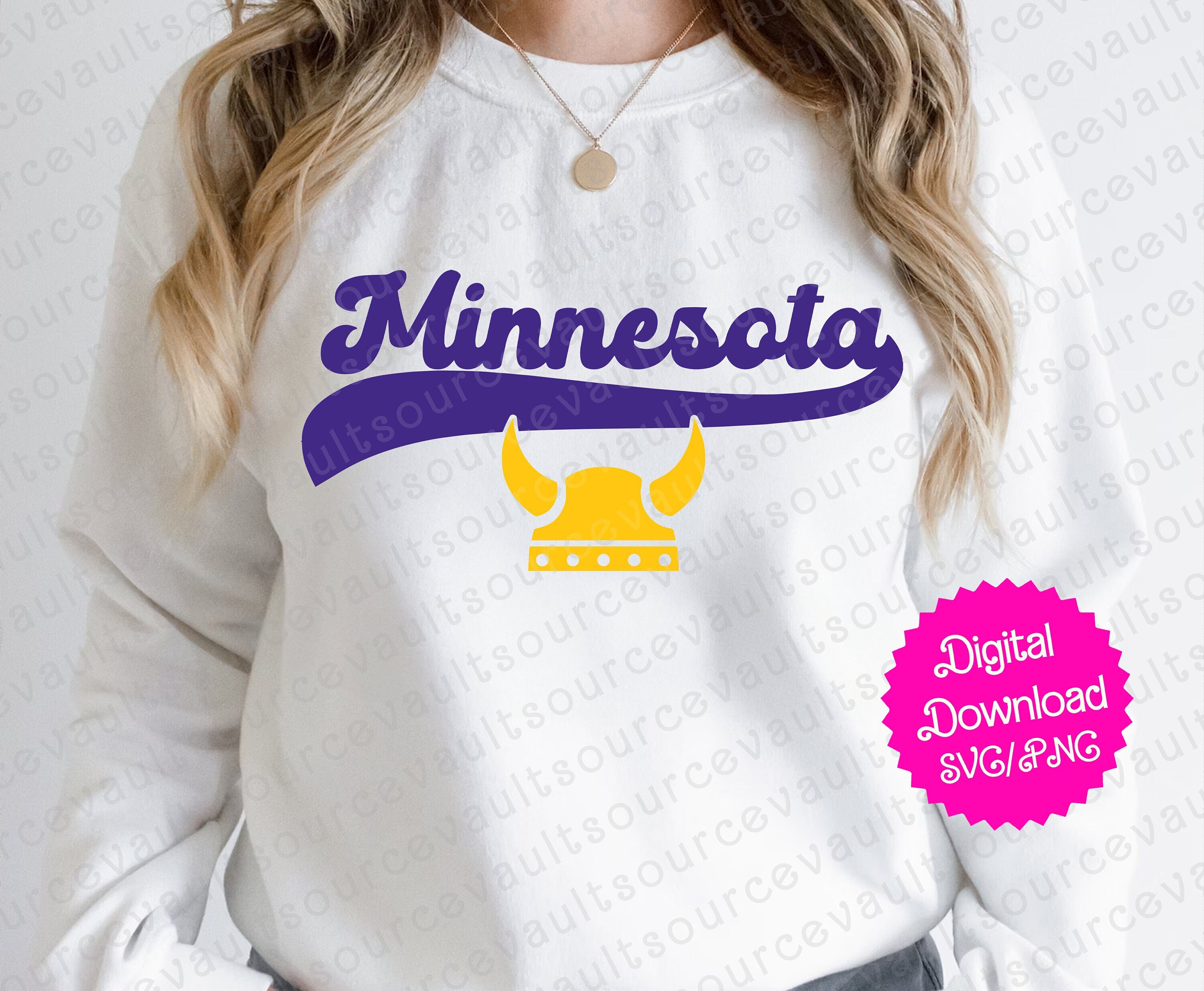 Minnesota Retro Text With Helmet SVG & PNG Instant Digital Download - Etsy