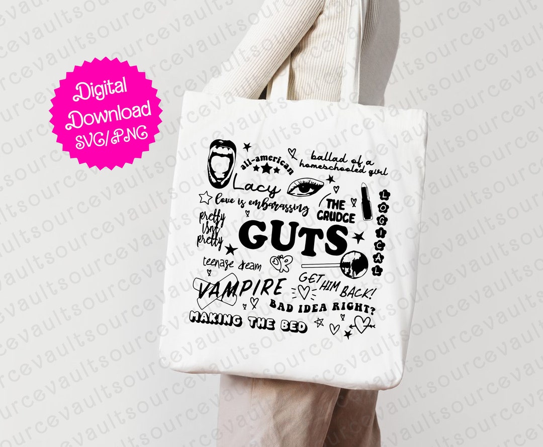 Guts Track List Original + Censored SVG & PNG Instant Digital Download ...