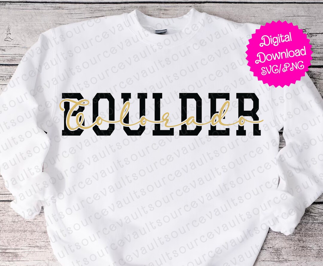 Boulder Colorado - SVG, PNG, & PDF Instant Digital Download - Cricut ...