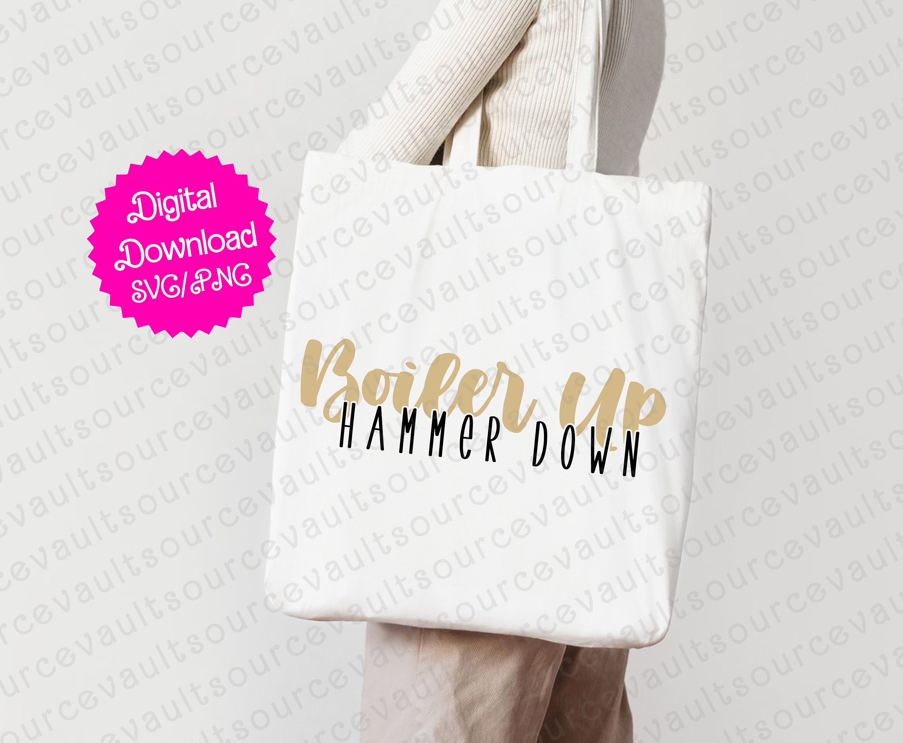 Boiler up Hammer Down - SVG, PNG, & PDF - Cut File for Cricut ...