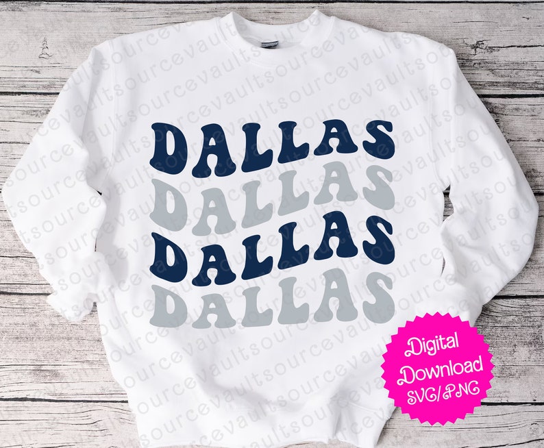 Dallas Football SVG & PNG Instant Digital Download - Cut File for ...