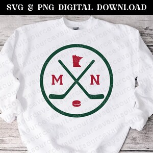 Minnesota Hockey SVG & PNG: Cricut, Silhouette Cut File (digital ...