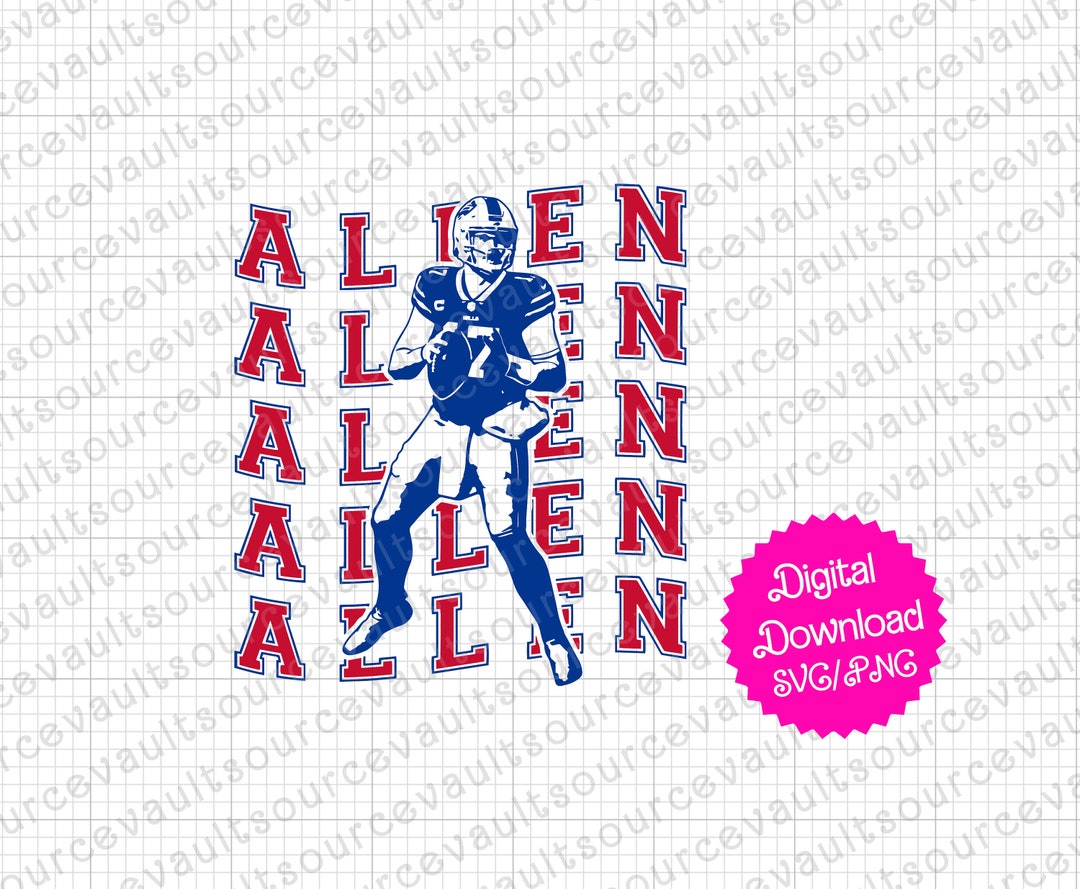 Josh Allen - SVG & PNG Instant Digital Download - Cut File for Cricut ...
