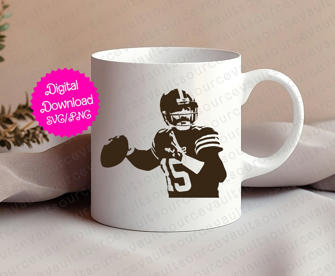 Flacco Silhouette SVG, PNG, & PDF Instant Digital Download - Cut File ...