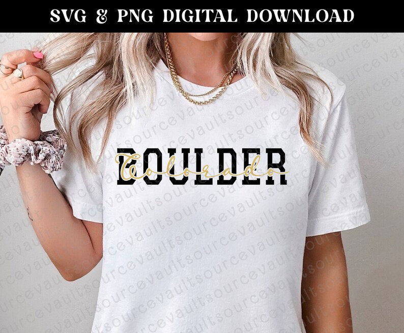 Boulder Colorado SVG, PNG, & PDF Instant Digital Download Cricut ...