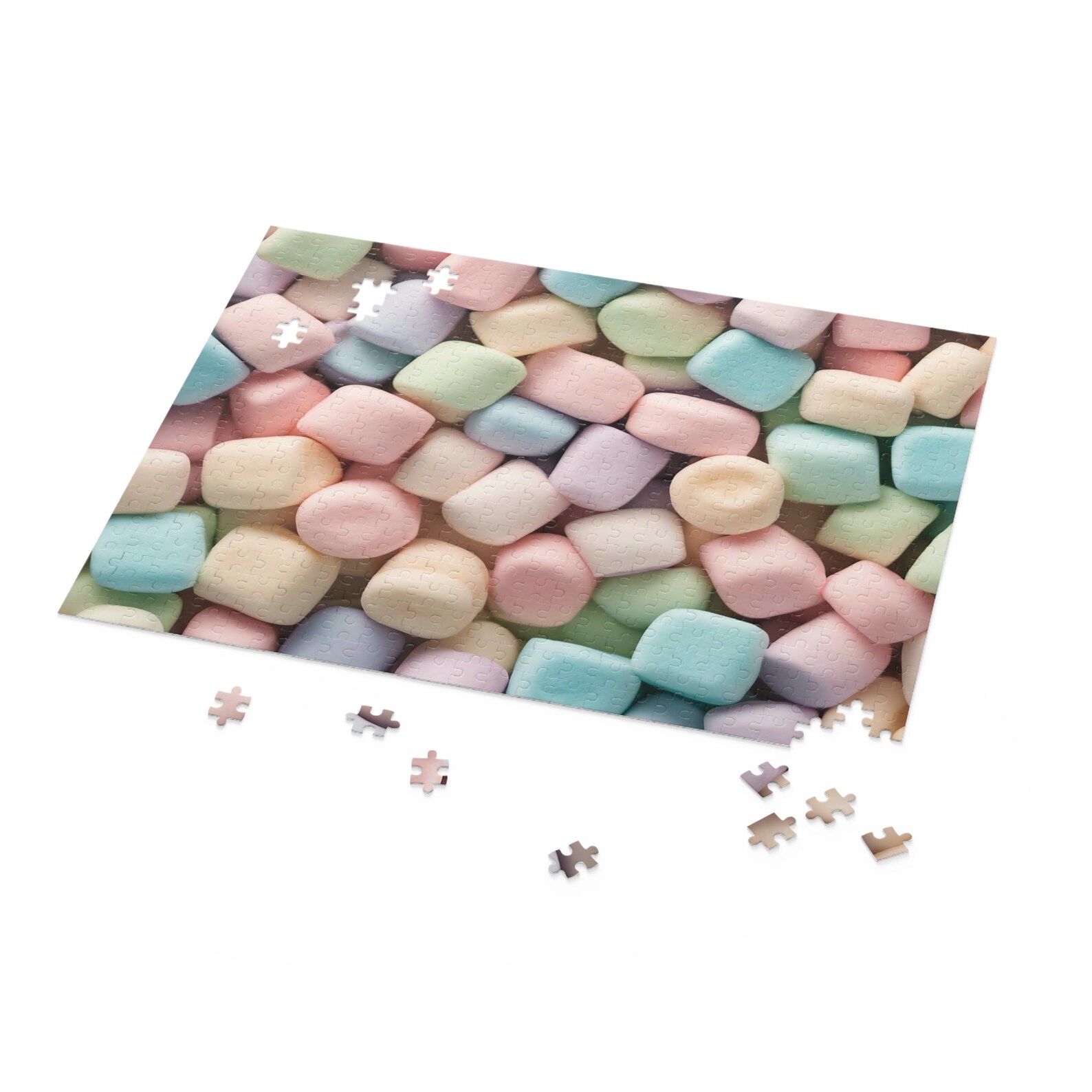 Pastel Marshmallow Jigsaw Puzzle Dive Into Sweet Serenity With Every ...