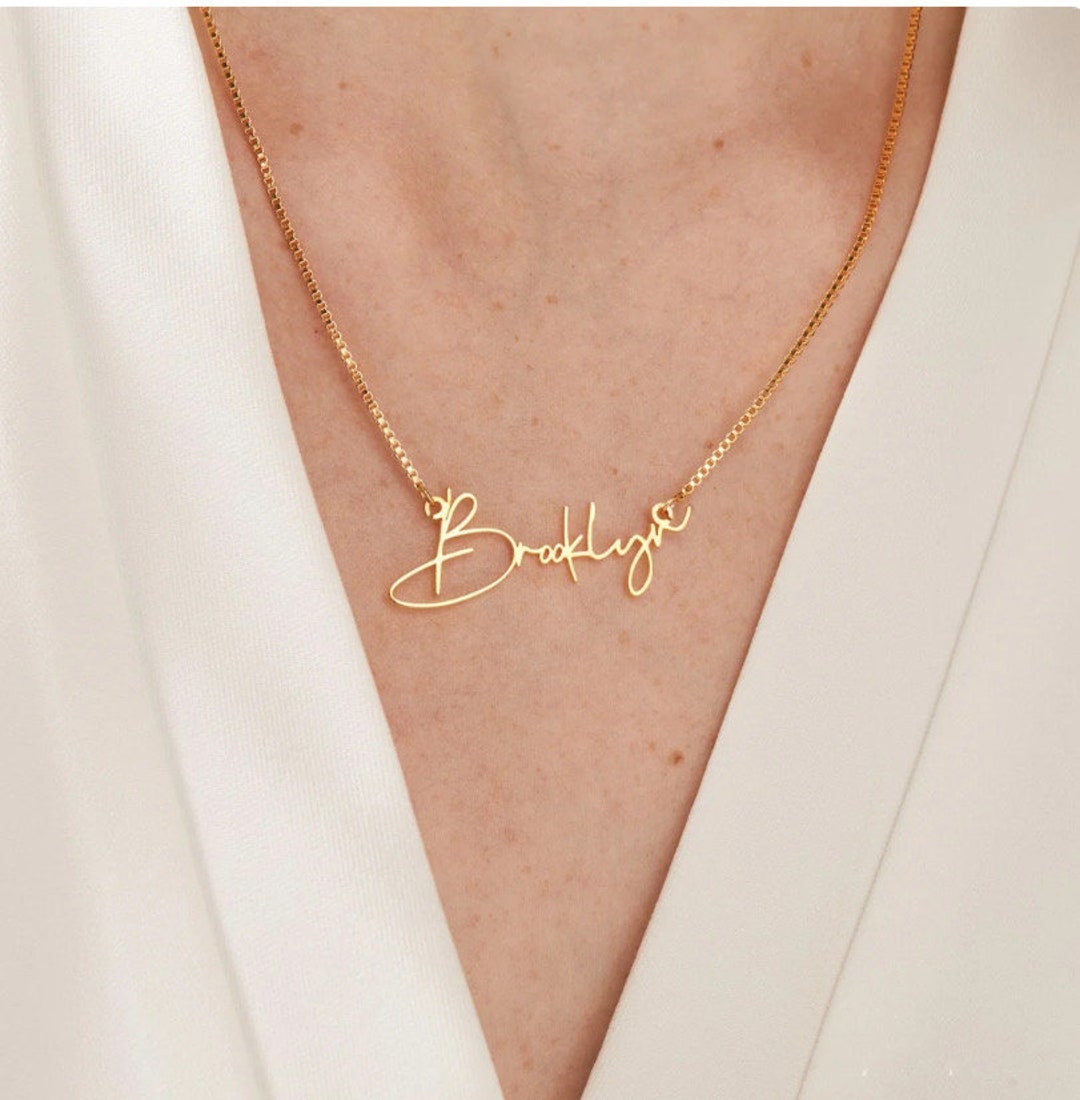 Personalised Gold Name Necklace Gold Chain Custom Name Necklace ...