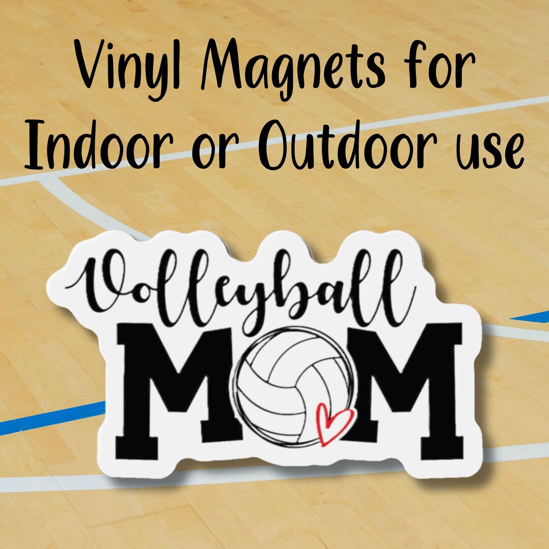 Refrigerator Magnet - Volleyball Mom - Volleyball Mom Magnet - Sports ...