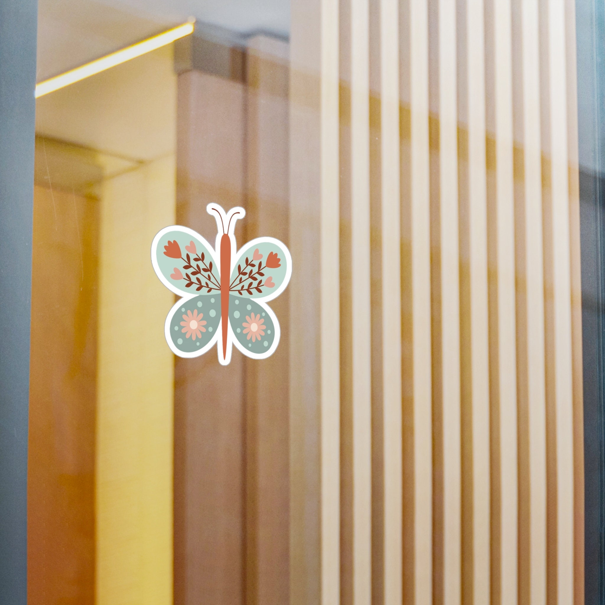 Kiss-cut Vinyl Decals - Boho Vinyl Decal - Butterfly Vinyl Decal ...