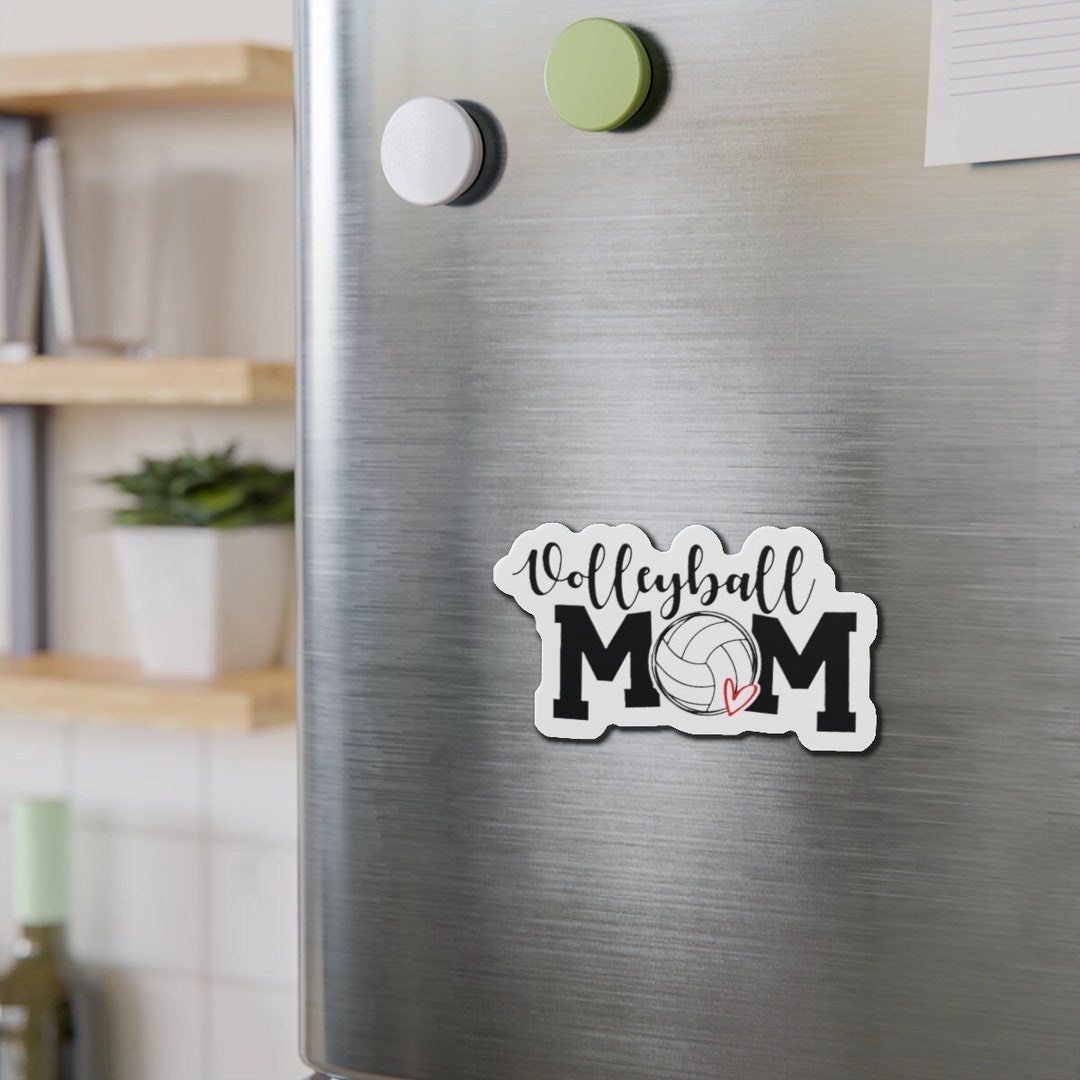 Refrigerator Magnet Volleyball Mom Volleyball Mom Magnet Sports Mom ...