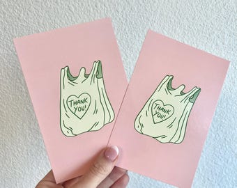 Lilac Daisies Thank You Insert Cards for Small Business Packaging ...