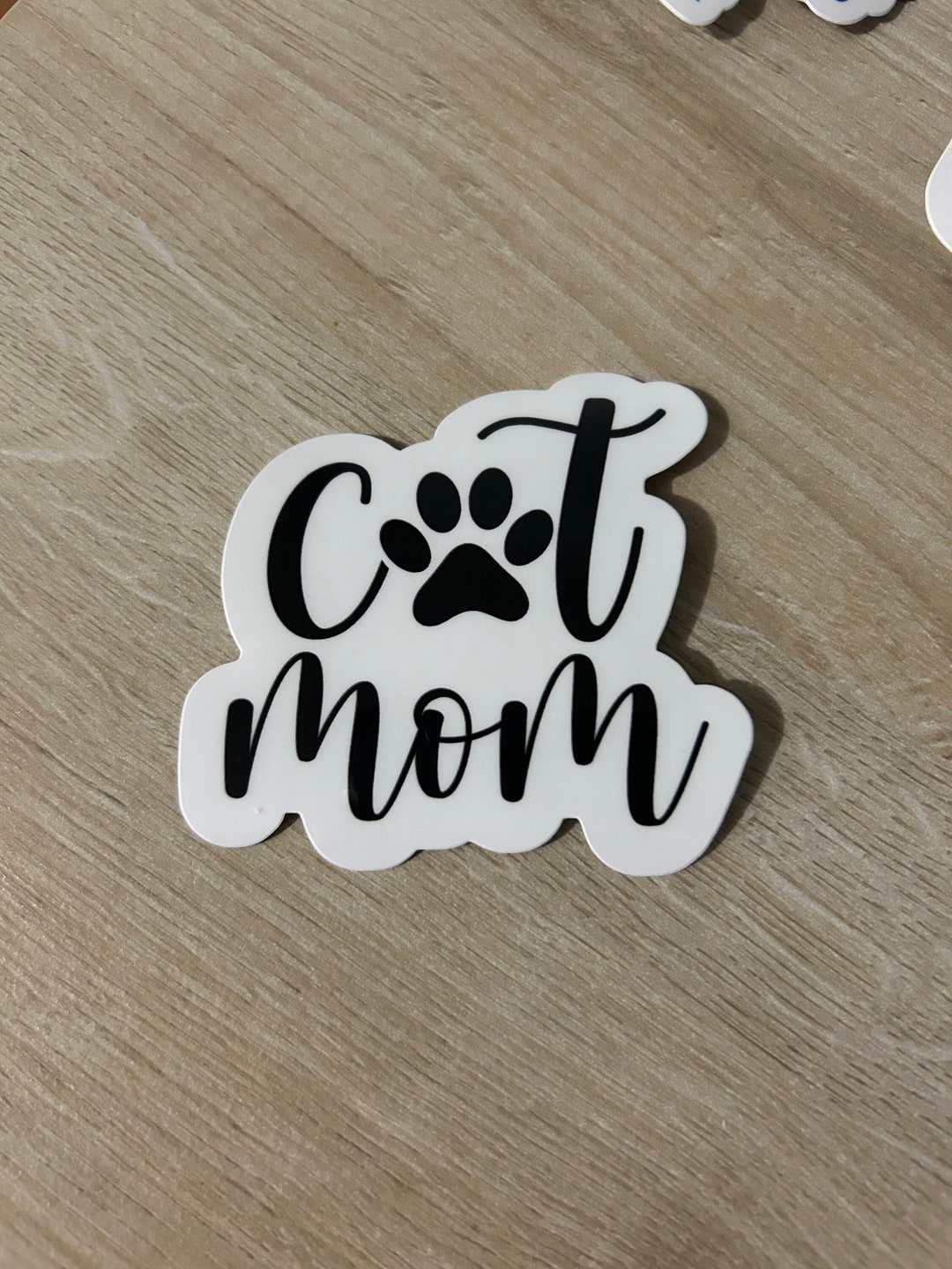 Cat Mom Sticker - Etsy