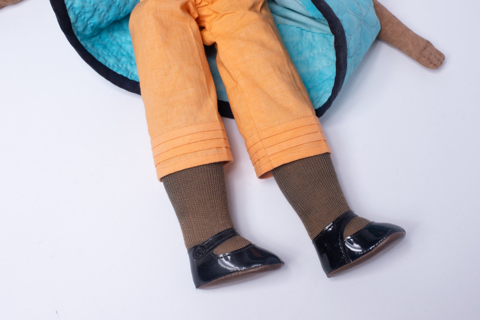 Nancy L. Greaver Vintage African American Doll With Blue Dress and ...