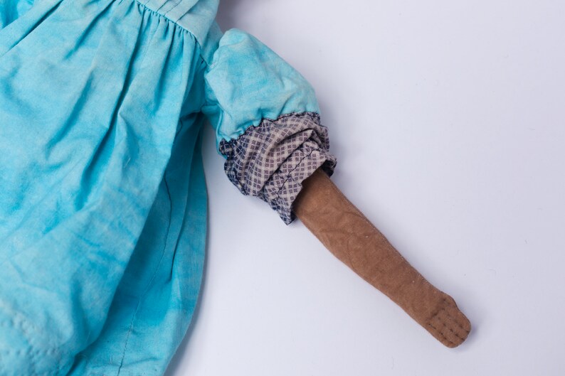 Nancy L. Greaver Vintage African American Doll With Blue Dress and ...