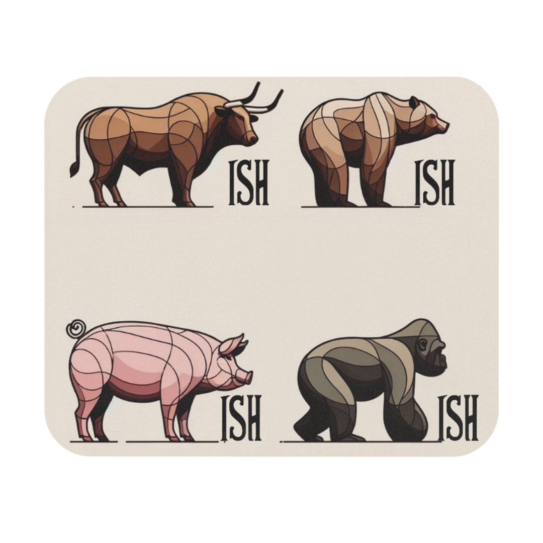 Bullish Bearish Piggish Apeish - Mouse Pad - Etsy