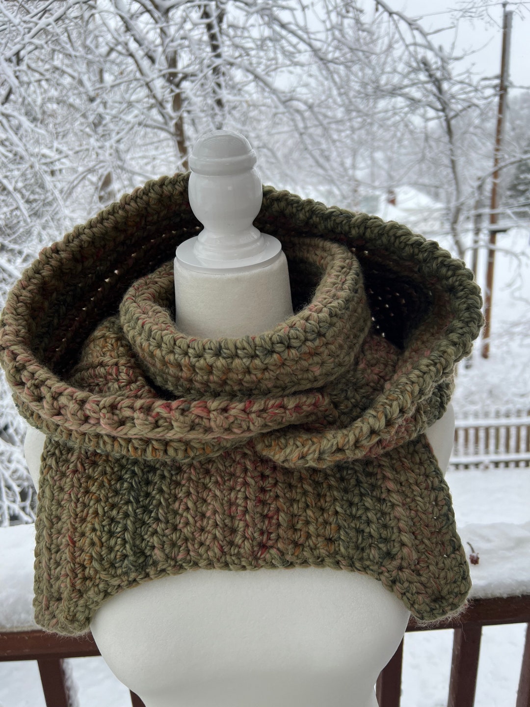 Matrixx Hood ADJUSTABLE MARSH Cowl Scarf Hood Hybrid Scarf Hood Cowl ...