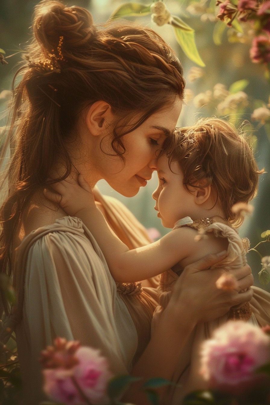 Mothers Around the World Digital Art Collection of Positive Mothers and ...
