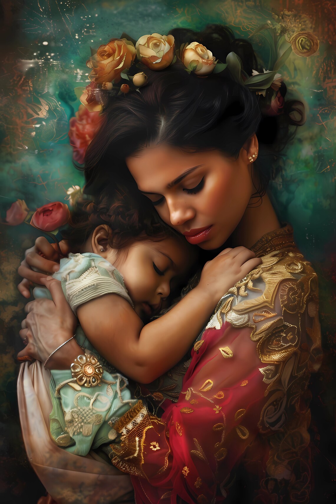 Mothers Around the World Digital Art Collection of Positive Mothers and ...