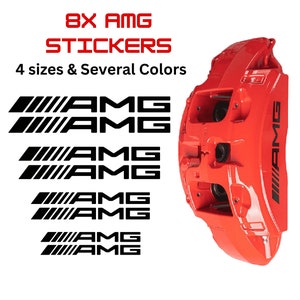 8x Mercedes AMG Brake Caliper Decal Stickers, Brake Caliper Decals, Brake Caliper Stickers, Car ...