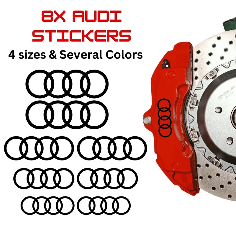 Audi Brake Caliper Decals - Etsy