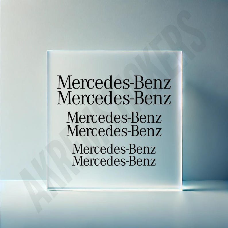 Mercedes Benz Brake Caliper Decals: High-temp Vinyl Car Stickers (6x) - Etsy