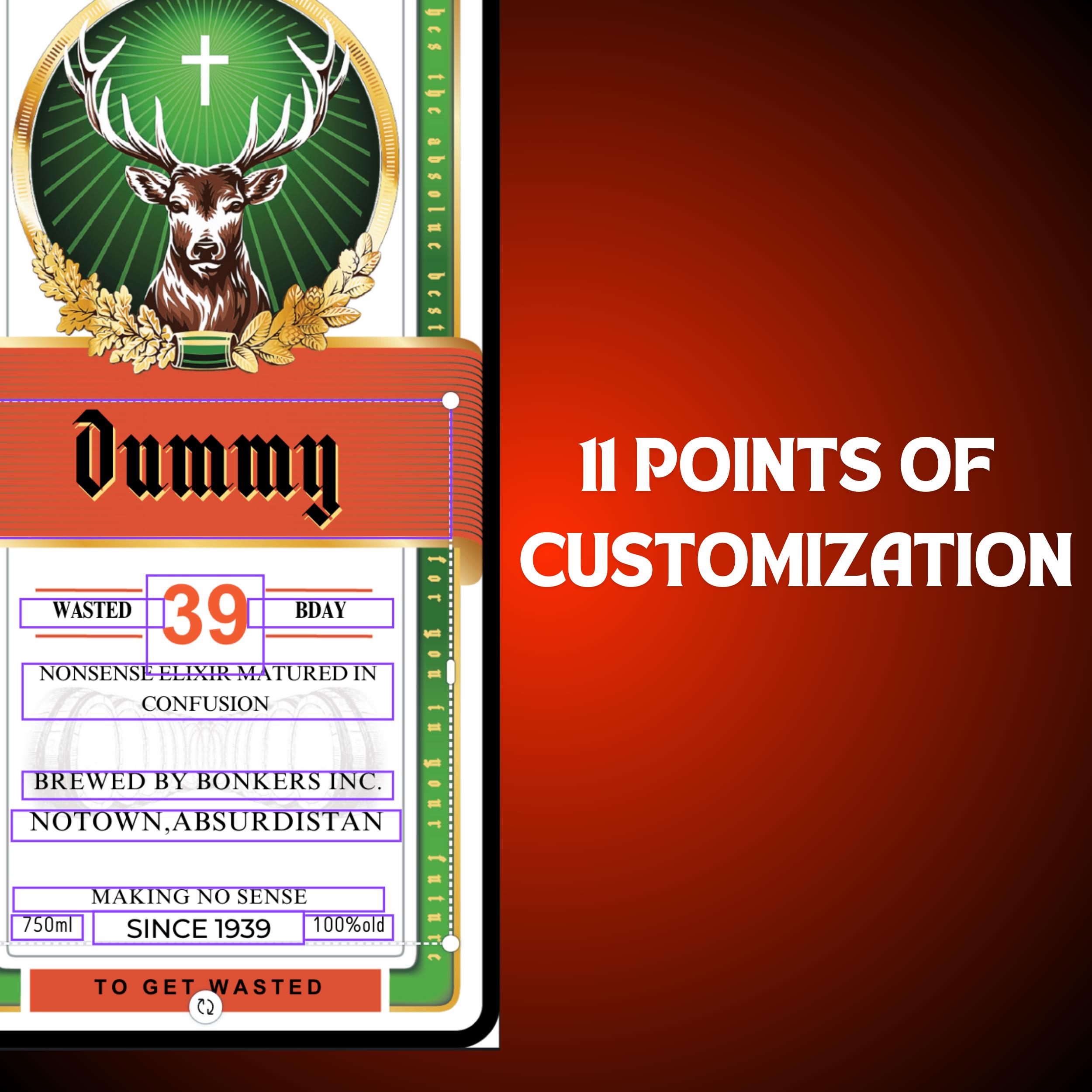 Custom Drink Label for Canva, Personalized Liqueur Bottle, Groomsmen ...