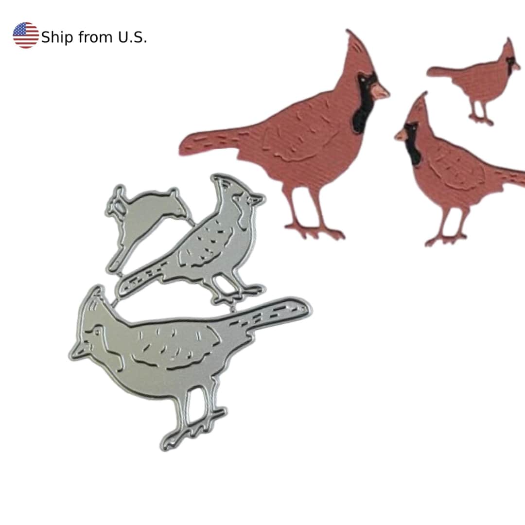 Cardinal Bird Metal Cutting Dies Scrapbooking Card Making Craft ...