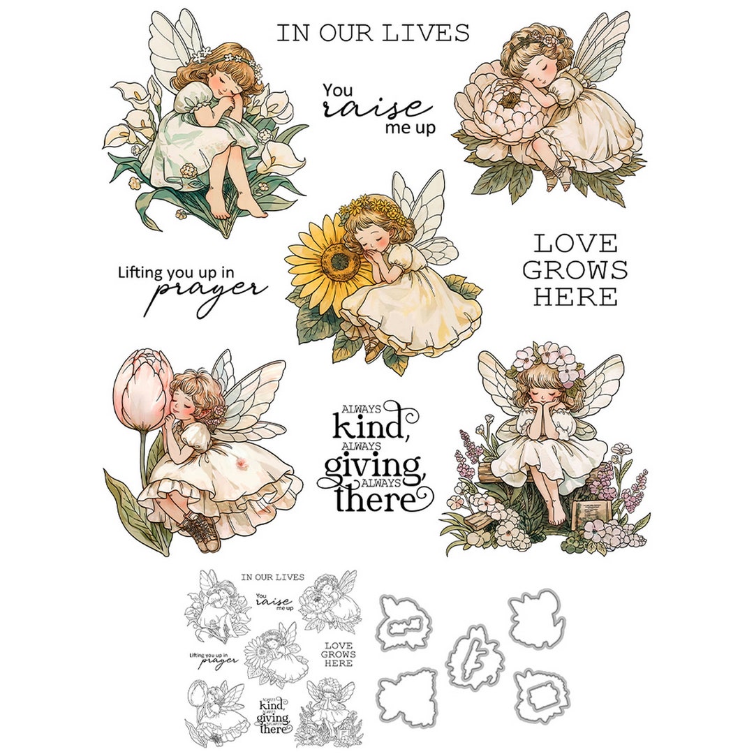 Little Spring Flower Fairies Lifting You up in Prayer Love Grows Here ...