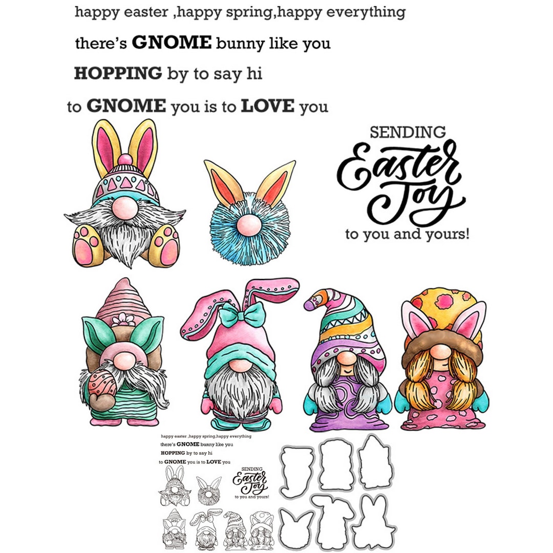 Happy Easter Gnomes There's Gnome Bunny Like You Easter Joy Metal ...