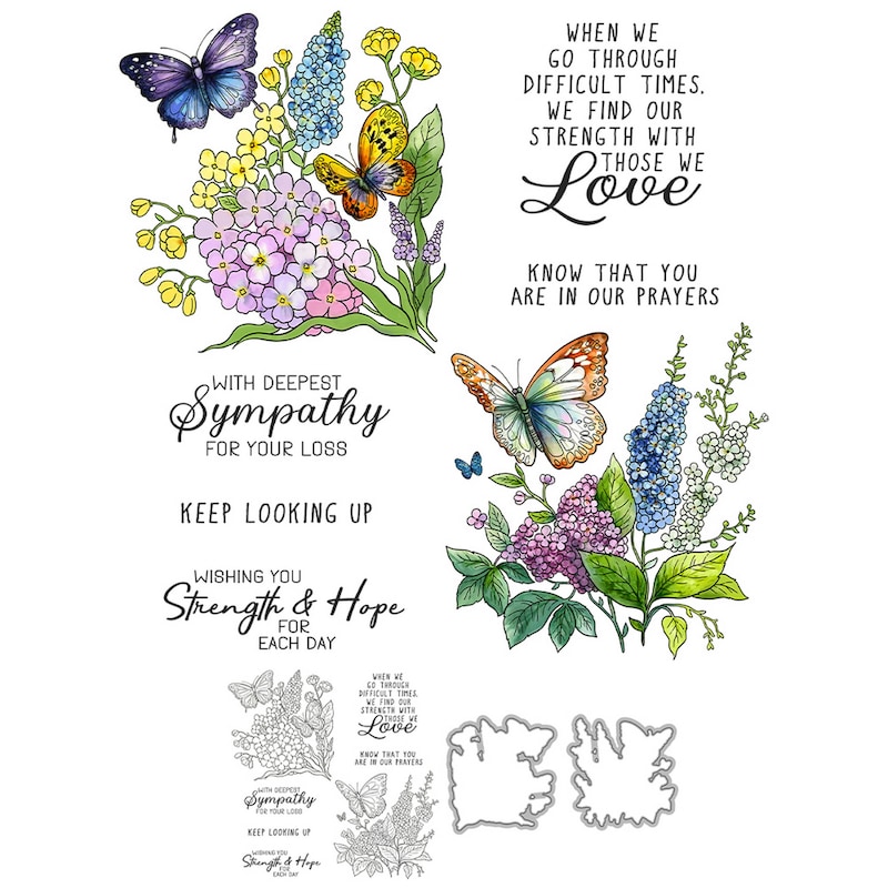 Sympathy Stamp - Etsy