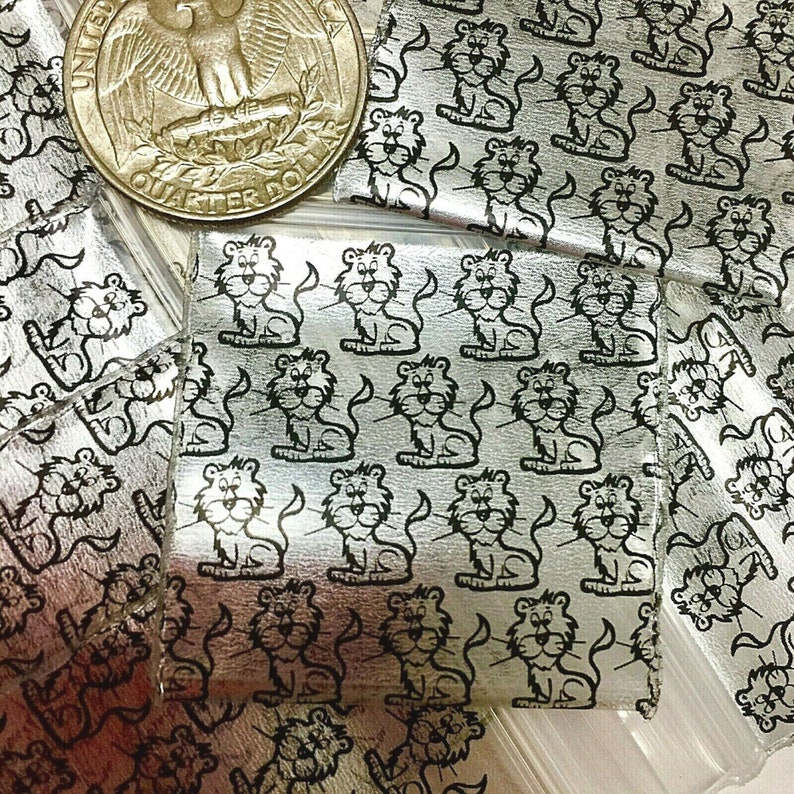 100 Pcs Fun Icon Coin Zip Bag , Design Zip Bags Metallic Printed ...
