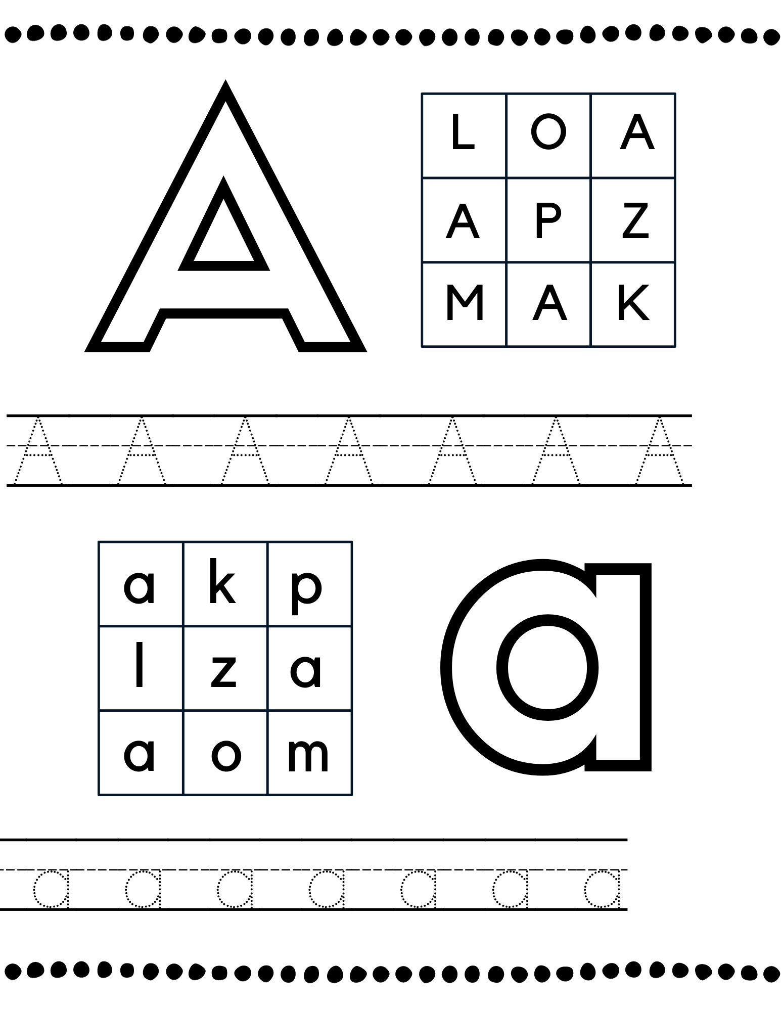 Alphabet Printable: Trace, Find, and Color - Etsy