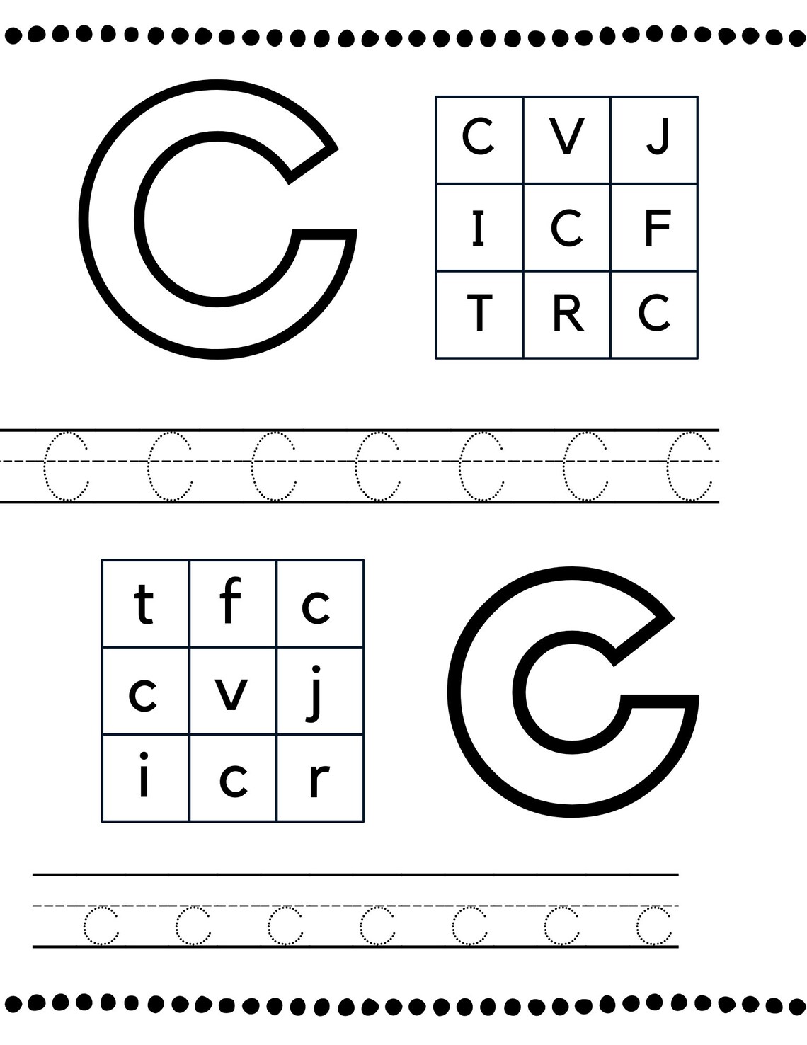 Alphabet Printable: Trace, Find, and Color - Etsy