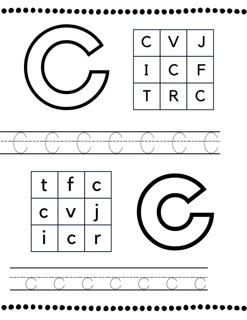 Alphabet Printable: Trace, Find, and Color - Etsy Australia