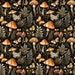 Mushroom Cottagecore Goblincore PNG Seamless Tumbler Digital Artwork ...