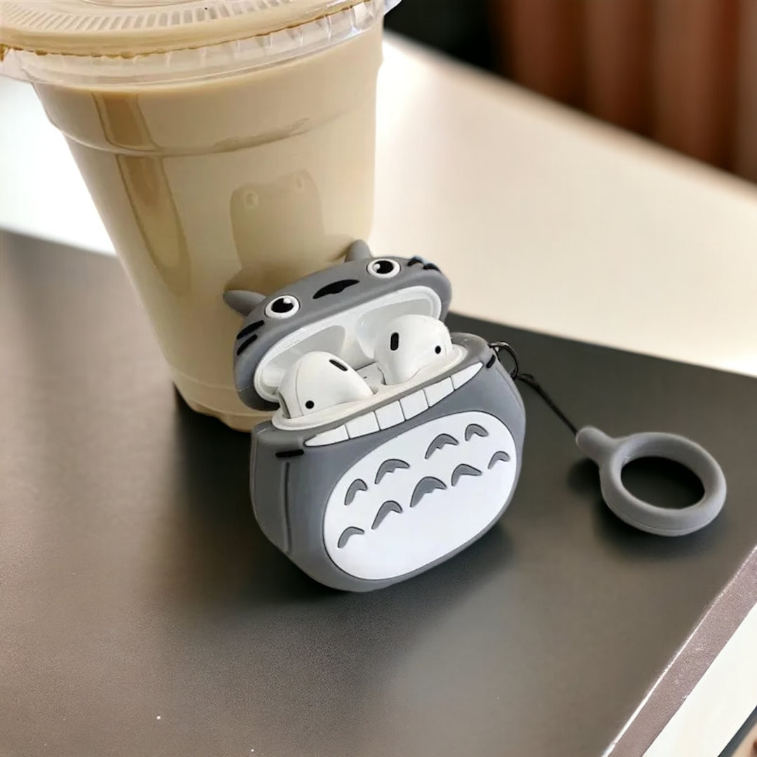 3D Cartoon Cute Totoro Silicone Case for Airpods 1 2 Bluetooth Earphone ...