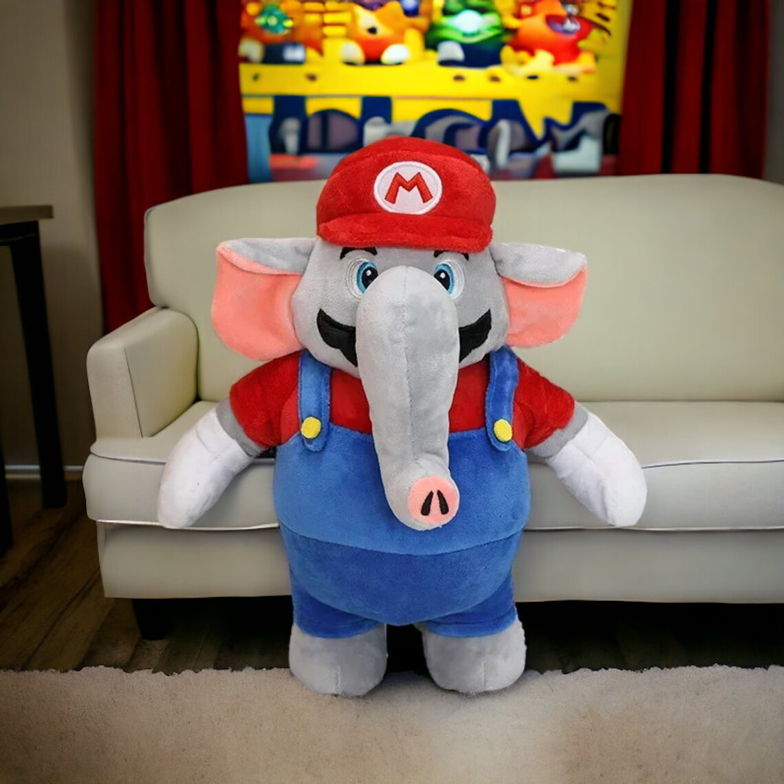 Super Mario Bros Wonder Elephant Plush Mario Luigi Anime Stuffed ...
