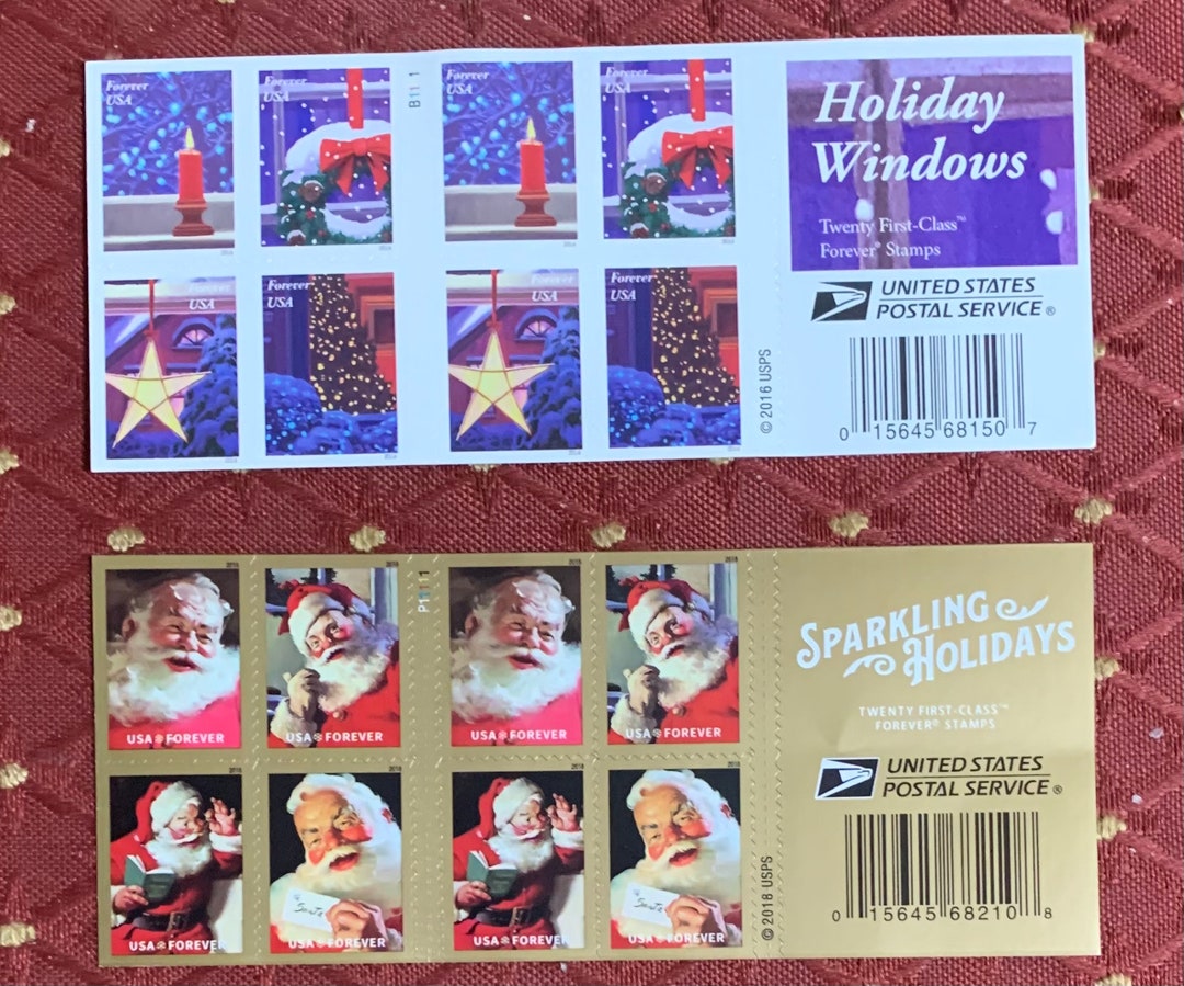 Forever Christmas Stamps 10 New Booklets of USPS Christmas - Etsy