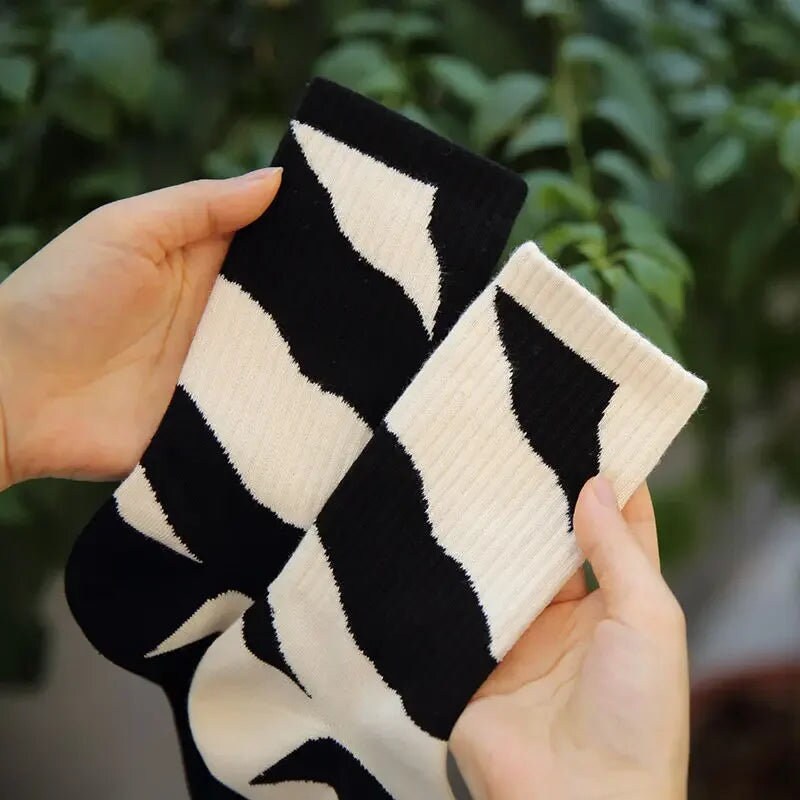 4 Pairs Asymmetrical Socks Women Kids Streetwear AB Socks Hip - Etsy