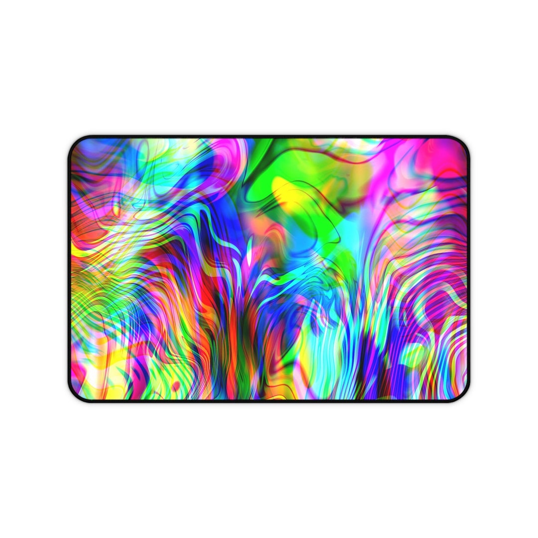 Rainbow Desk Mat - Etsy