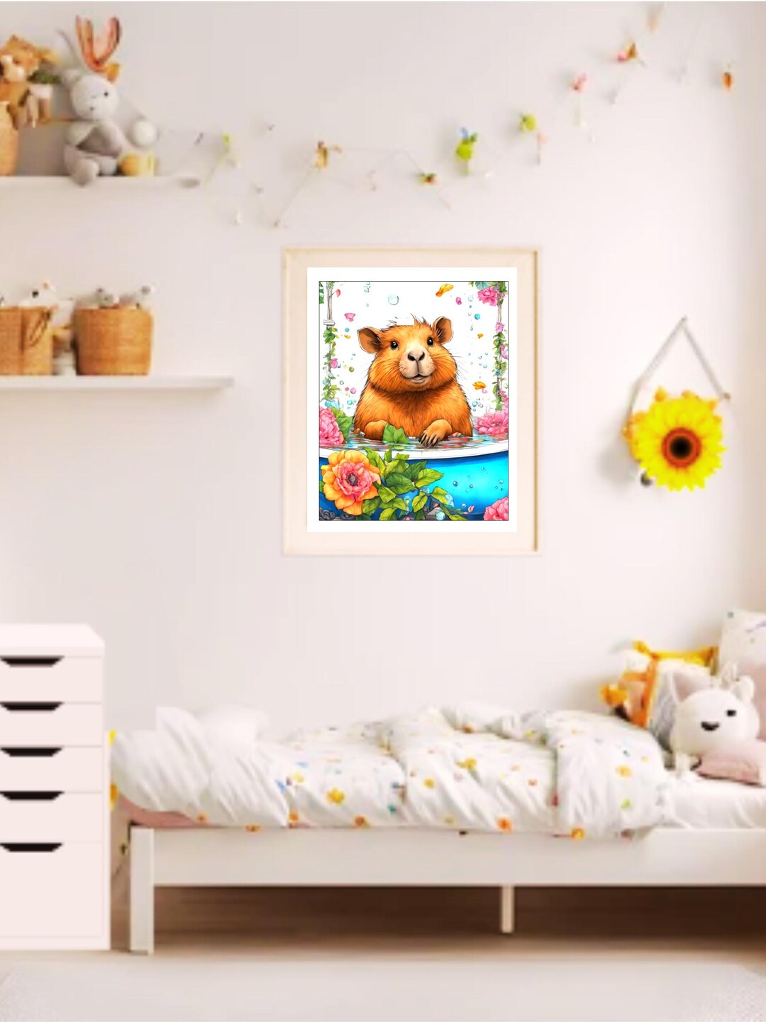 Personalized Capybara Poster- Brighten Your Home With a Unique and ...