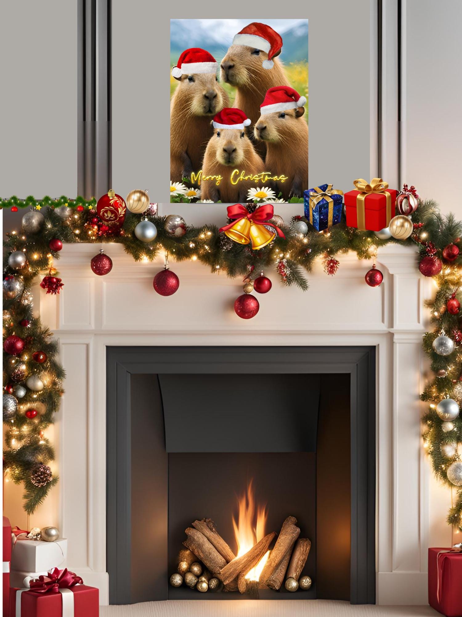 Personalized Capybara Poster- Brighten Your Home With a Unique and ...