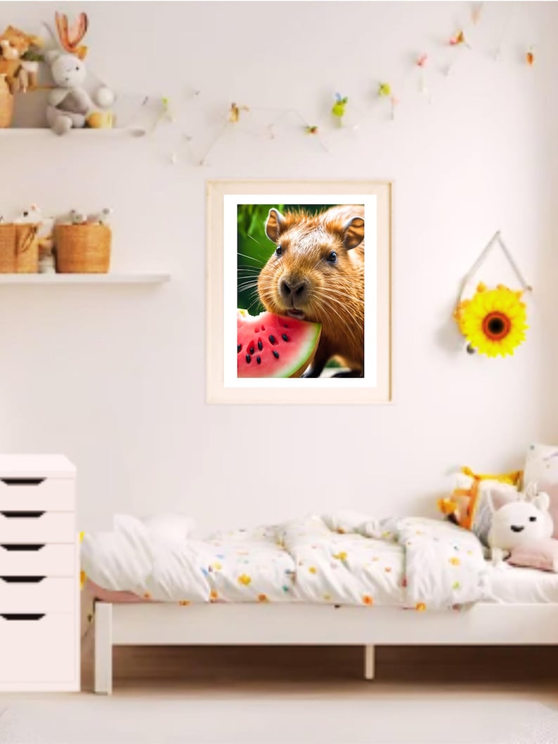 Personalized Capybara Poster- Brighten Your Home With a Unique and ...