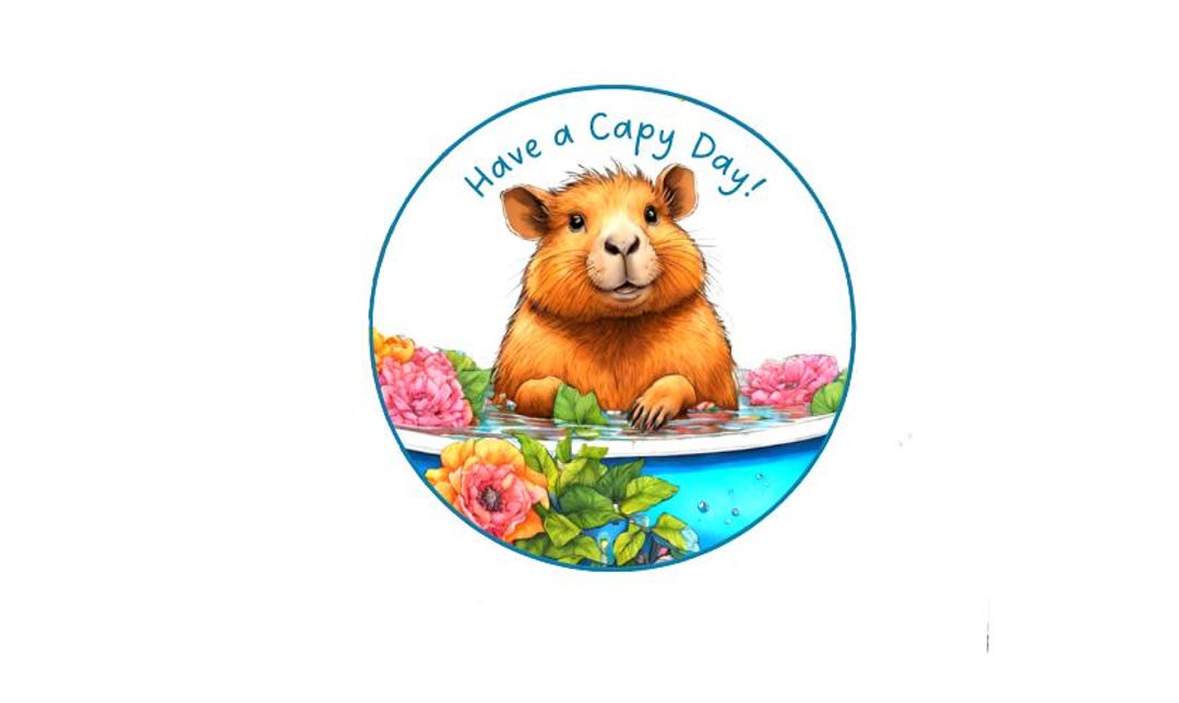 Cute and Fun Capybara Stickers With Personalized Texts to Decorate Your ...