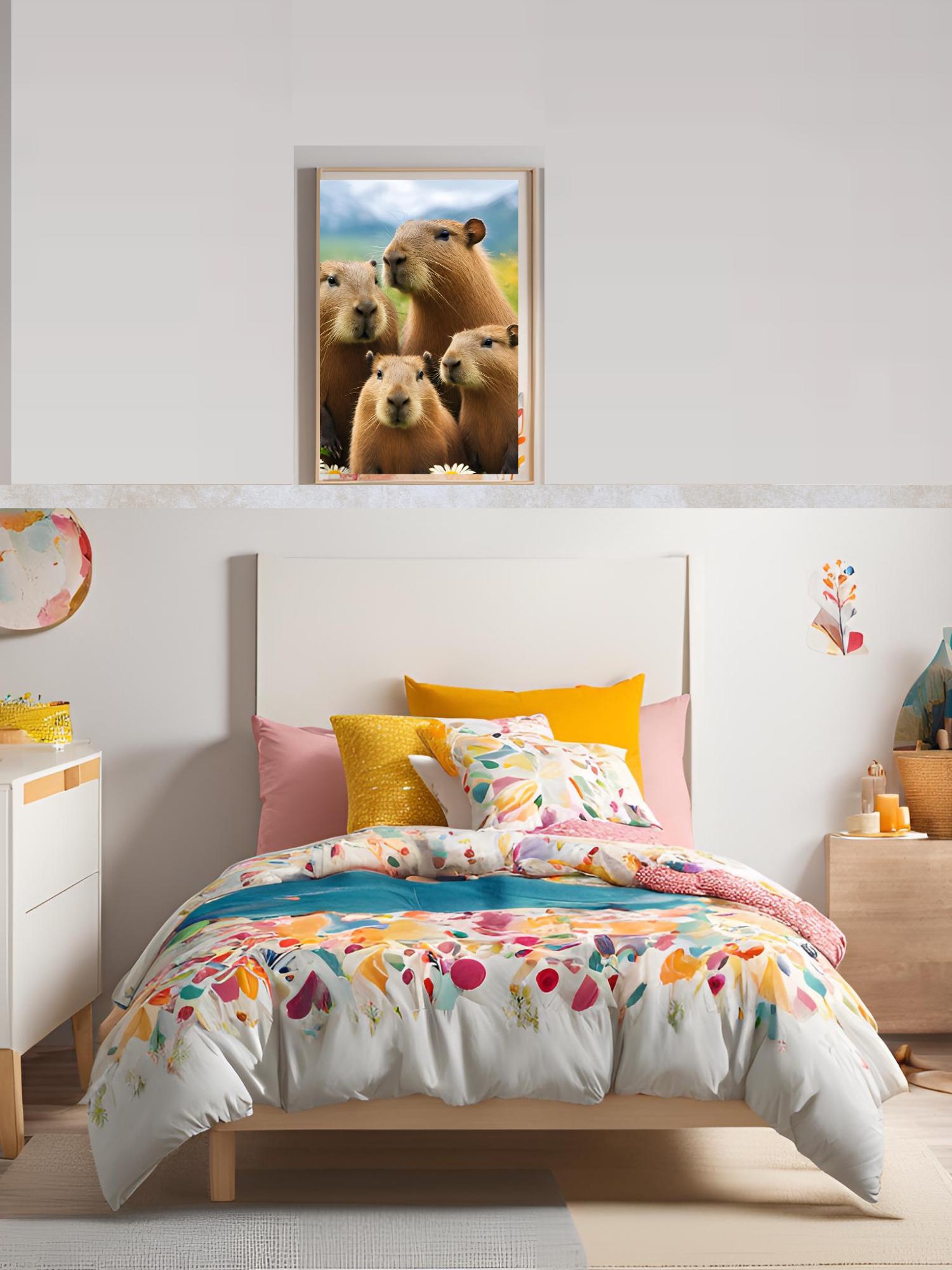 Personalized Capybara Poster- Brighten Your Home With a Unique and ...