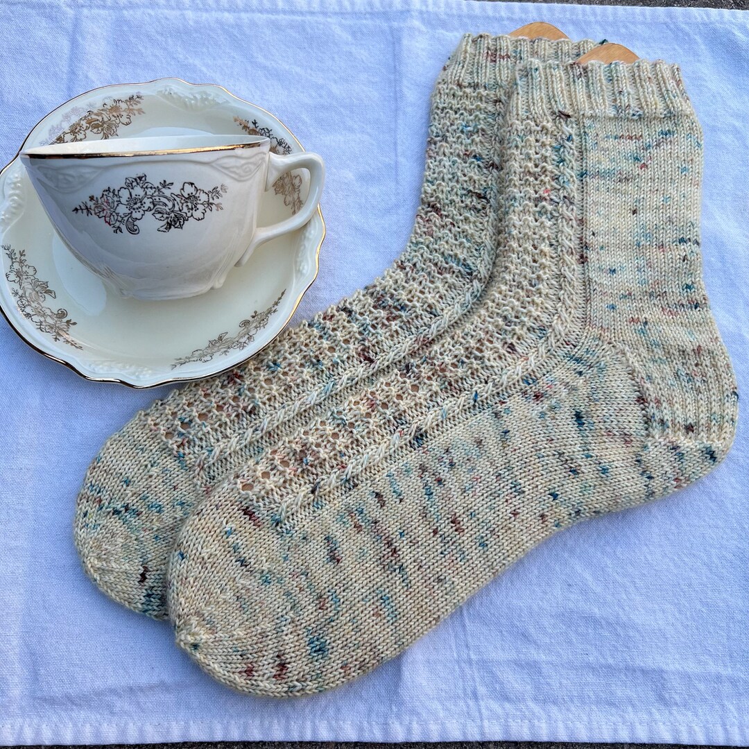 Afternoon Tea Socks Pattern - Etsy